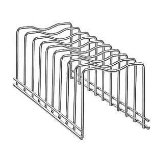 Y.Z.Bros Pot Lid Organizer, Kitchen Plate Rack Holder Rest, Storage Cutting Boards, Bakeware, Pots & Pans, Serving Trays, Reusable Containers in Cabinet Pantry , Stainless Steel
