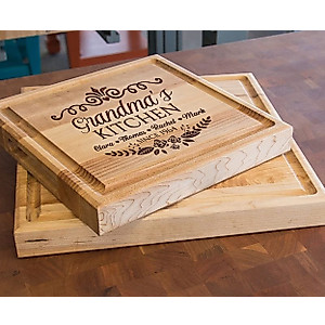 Personalized Mom Cutting Board Gift For Mom Grrandmother Custom Mothers Day Cutting Boards for Women