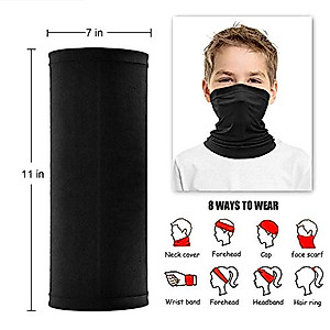 Kids Protective Gear, 7 in 1 knee pads for kids set, Youth Elbow Pads, Wrist Guard, Neck Gaiter for Age 3-8 Boys Girls Children Rollerblading Skateboard Bike Cycling Skating Scooter Riding Sports