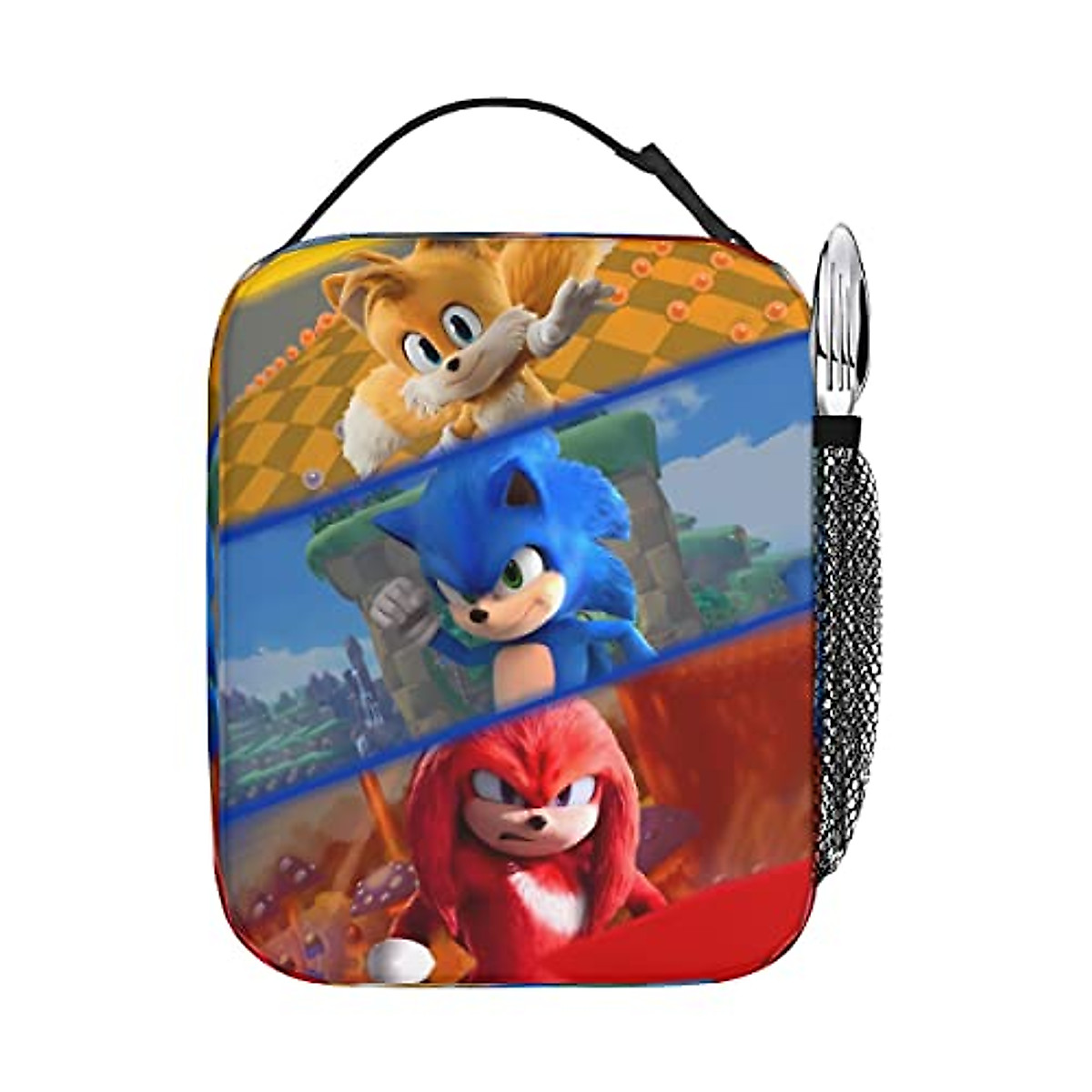 Cugefuo 2PC Boy Backpack and Lunch Bag 16in 3D Printed Cartoon Game Backpack Laptop Backpack with Lunch Box