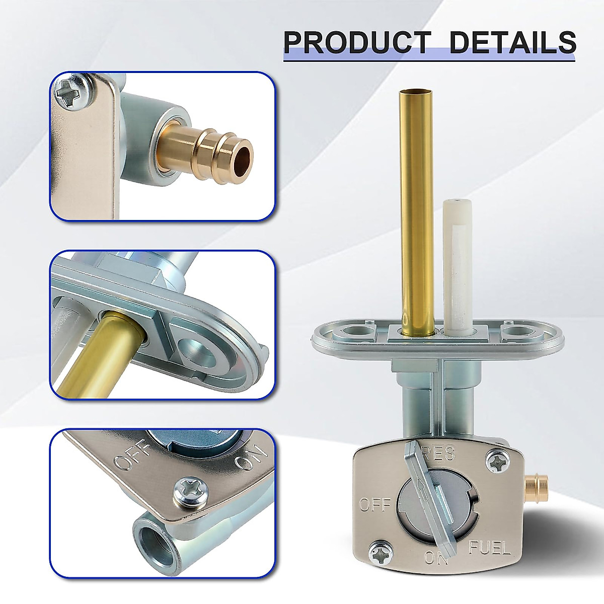 MOTOALL Tank Switch Gas Valve Fuel Petcock w/Gasket for Yamaha Bear 250 400 Shut Off Valve for Yamaha Bear Tracker 250 Bruin 250 Timberwolf ATV