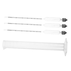 SECFOU 1 Set Wine Making Kit Household Hydrometer Convenient Hydrometer Reusable Measuring Tube Alcoholmeter Tester Kit Compact Measuring Tube Moonshine Professional Measuring Tube Glass