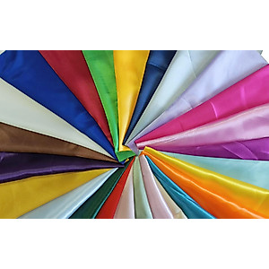 longshine-us 25pcs 12 x 12 Inch Premium Solids Pack Precut Solids Silk Fabric Squares Fabric Bundles for Sewing Quilt DIY Quilting Beginners