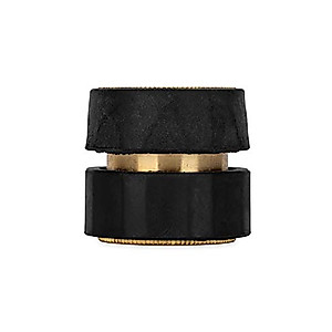 Camco 5/8" Brass and Steel Quick Hose Disconnect - Connect and Disconnect Between Multiple Hose Attachments | Automatic Shut-Off When Disconnected | 1 Female & 3 Male Fittings - 4 Count - (20136)