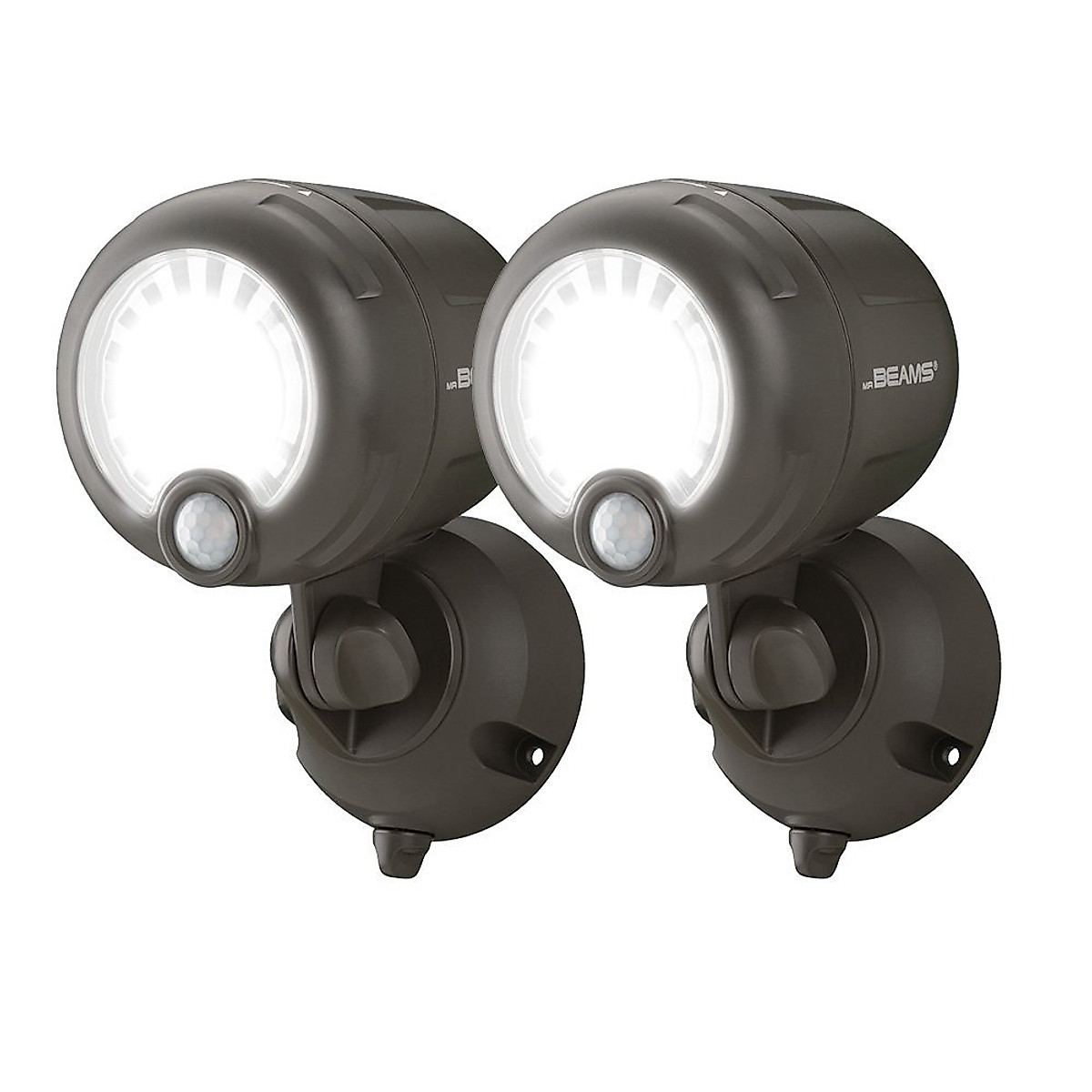 Beams MB360XT 200 Lumen Wireless Battery Operated Powered Motion Sensing LED Spotlight, 1-Pack, Brown