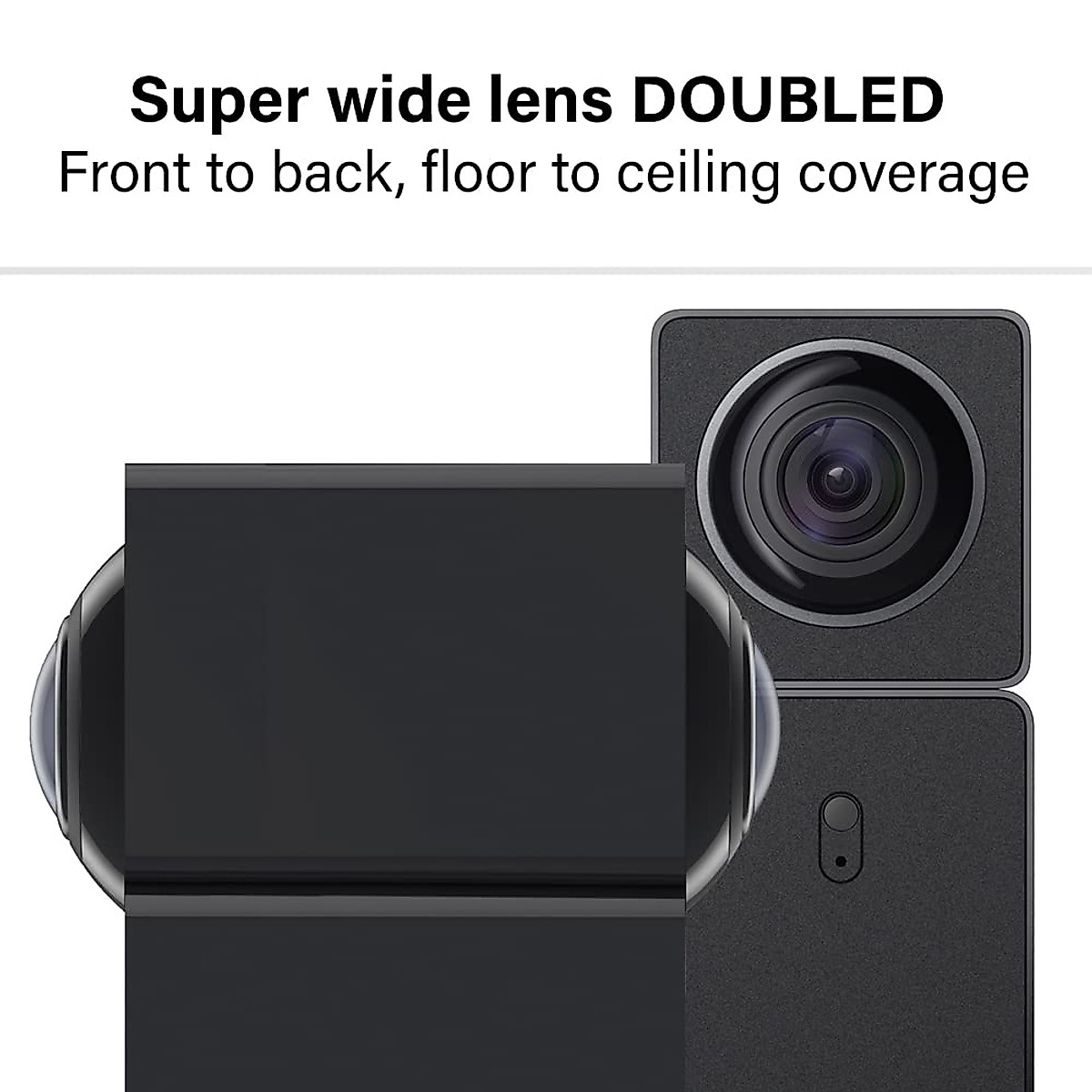 See 4 Views with 1 Security Camera, Indoor Home Cam Security with Two-Way Audio, 1080p Smart 360 Monitoring, WiFi, Night Vision, Motion Detection, iPhone App with Alerts and Cloud Storage
