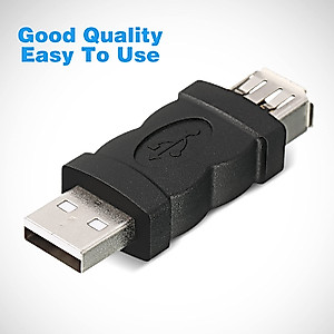 Fiada 4 Pieces Firewire 6 Pin USB Adapter, Female F to USB M Male Cable Converter, Compatible with Digital Cameras, Printers, MP3 Players, Cellular Phones