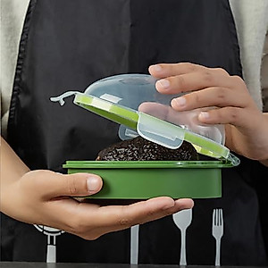 Lynetoo Avocado Saver Keeper Container Storage Box Holder Crisper Reusable with Pit Storage for Refrigerator 1Pcs