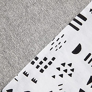 HonestBaby 2-Piece Organic Cotton Printed & Terry Changing Pad Cover Set, Pattern Play, One Size