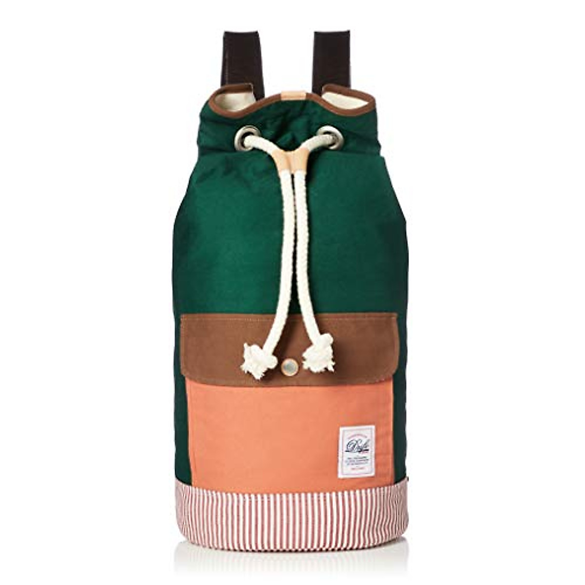 Drife GRN & ORG Backpack, Multi-Color YKK Zipper