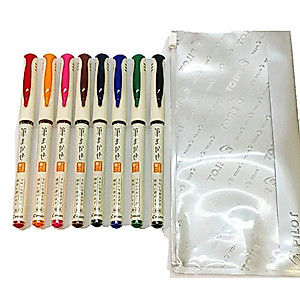 Pilot Fude Brush Pen,Set. with Original Case (８ colors)