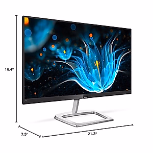 PHILIPS 246E9QDSB 24" Frameless Monitor, Full HD IPS, 129% sRGB, 75Hz, FreeSync, VESA, 4Yr Advance Replacement Warranty