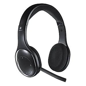 Logitech 981000337 H800 Binaural Over-The-Head Wireless Bluetooth Headset, 4 ft Range, Black