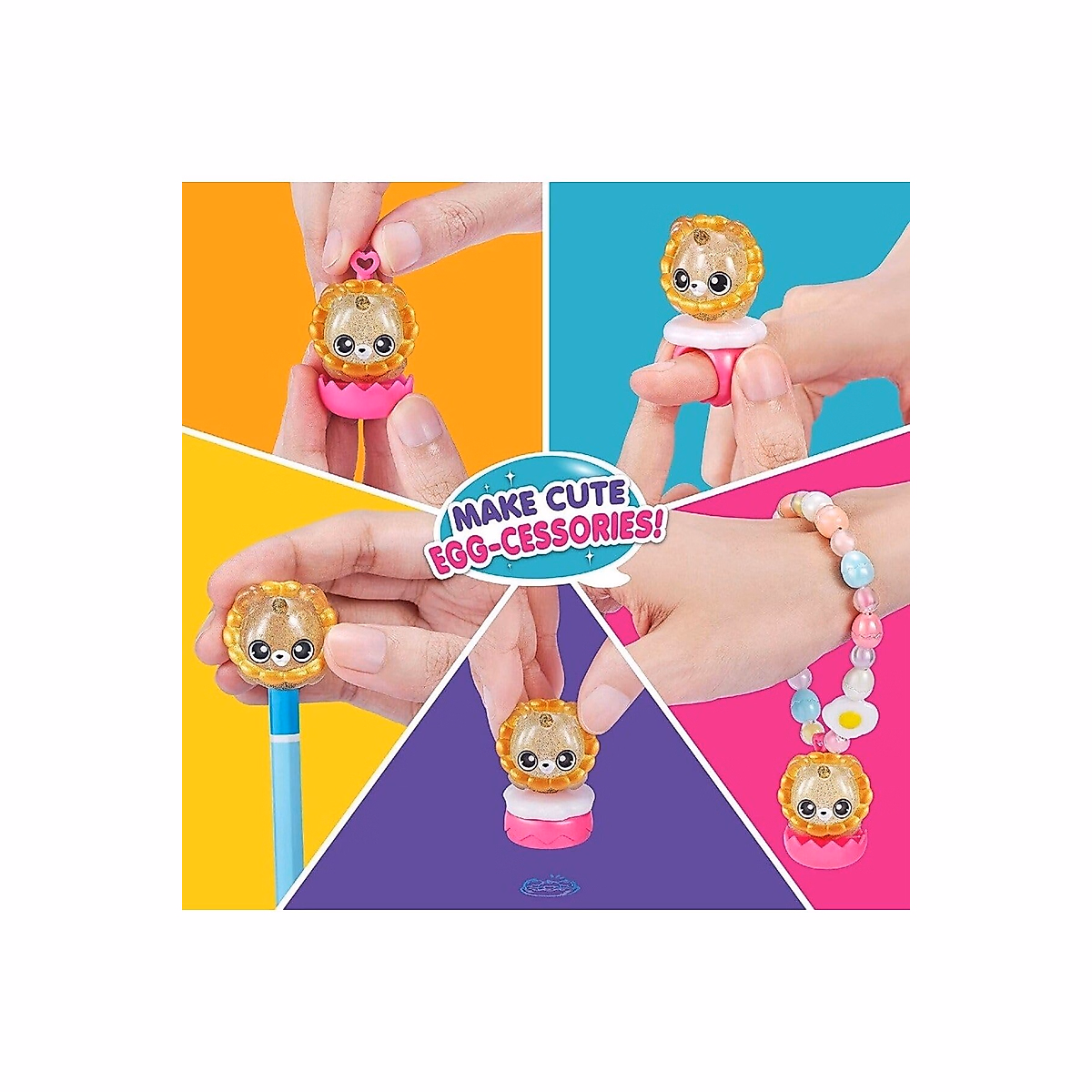 Rainbocorns Eggzania Surprise Mania Series 1 (Bunny) by ZURU, Collectible Plush Stuffed Animal, Surprise Eggs, 5 Mini Eggs, Stickers, DIY Jewelry, Slime, Ages 3+ for Girls, Children