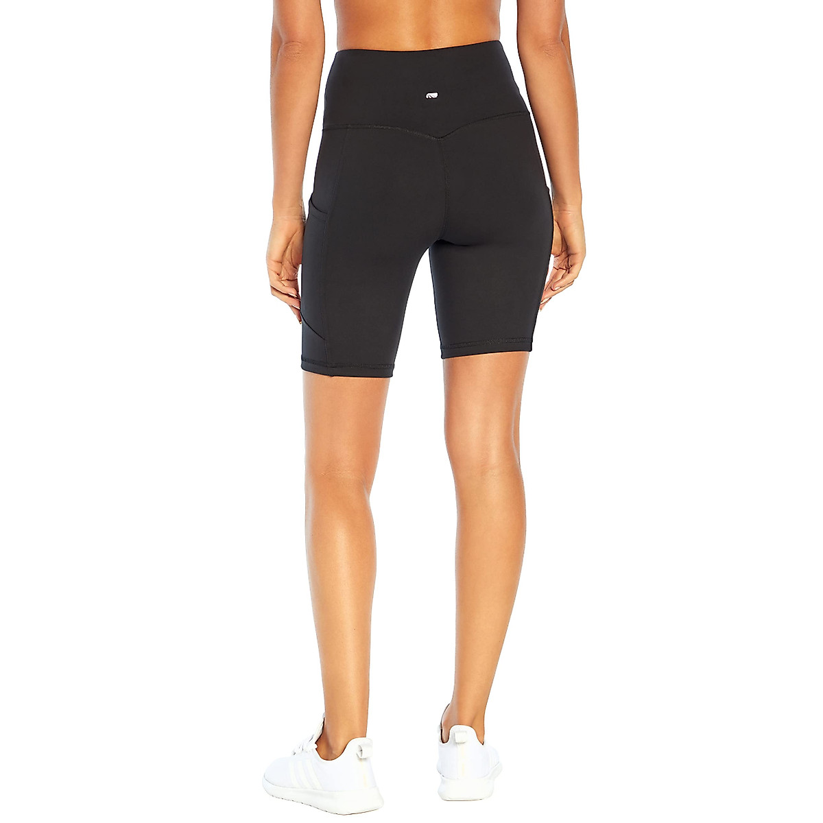 Marika Women's Odessa High Waist Tummy Control Bermuda Pocket Short, Black, Large