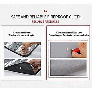 Fire Pit Mat for Deck Fireproof, Outdoor Wood Stove Hearth Pads, Camping BBQ Mat with Fire Retardant Material to Protect Your Deck Patio Lawn Campsite from Fire Burn