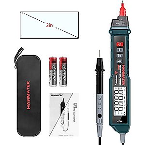 Pen Type Digital Multimeter, Electrical Tester with NCV,AC/DC Voltmeter Ammeter Ohmmeter, Resistance, Live Line Digital Testers with Backlit and Flashlight