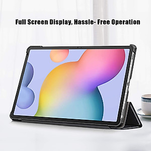 JGOYGYI Personalized Custom Name Case for Samsung Galaxy Tab S7 FE 2021/S8+ Plus 2022 /S7+ Plus 2020 12,4",Magnetic PU Leather Slim Protective Cover with Stand Function,Customize Handwritten Text