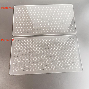 Clear Acrylic Sashiko Stencil, Sashiko Embroidery Pattern for Hand Quilting and Embroidery (Pattern C)