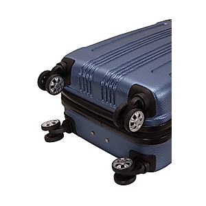 Rockland London Hardside Expandable Luggage with Spinner Wheels, Blue, Carry-On 20-Inch