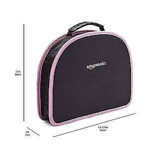 Amazon Basics Tool Set with Easy Carrying Round Pouch, 104-Piece, Pink, 14.4 x 11.4 x 3 inches