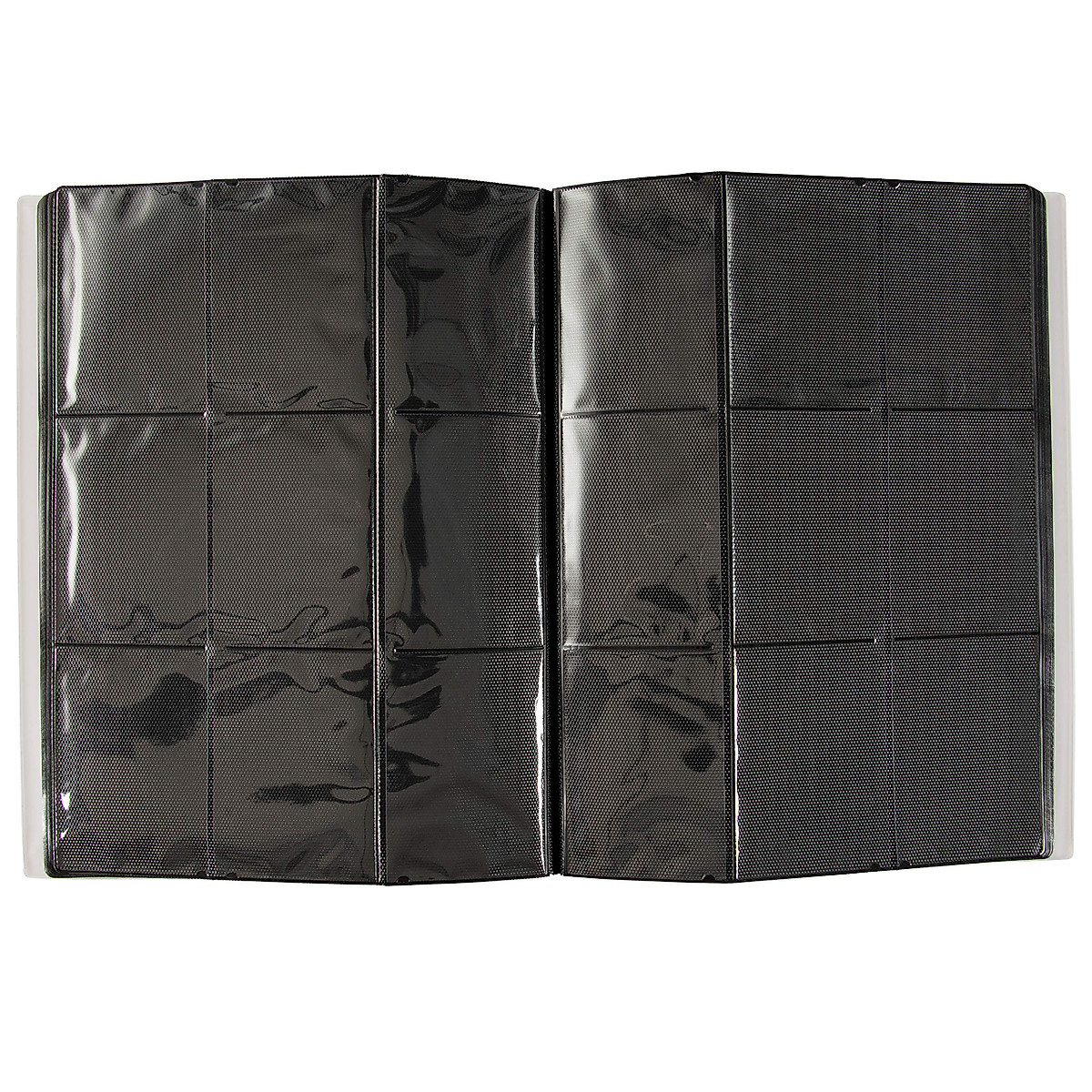 Monster 9 Pocket Trading Card Binder - Matte White Album, Anti-Theft & Anti-Drop TCG Protection w Side Loading Padded Pockets, Double Sided, Holds 360 Cards, For Sports, Gaming, Kpop, Christmas Gift