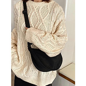 Crossbody Bag Hobo Sling Crescent Bag Women Men Trendy Small Shoulder Bag Purse Dumpling Bag Casual Handbag Adjustable Strap