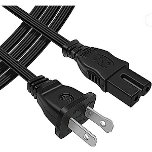 Xzrucst 6Ft AC Power Cord Flat Fig 8 Cable Lead for Brother PE-400D 500 Sewing Machine