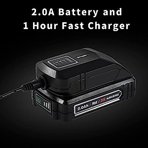 MANUSAGE 3/8" Cordless Electric Ratchet Wrench Set, 20V Cordless 44.25 Ft-lbs 380 RPM Ratchet Kit