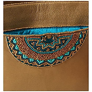 Mary Frances New Day Crossbody Clutch Handbag, Turquoise