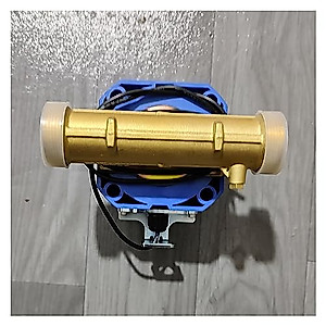 XAXAX Water Flow Meter, ASW-1 Ultrasonic Liquid Flow Meter, RS485/USART Small Diameter DN15-40mm Threaded Connection Copper Pipe Smart Watermeter,Gallon, QTS, PTS, L, m³(DN40)