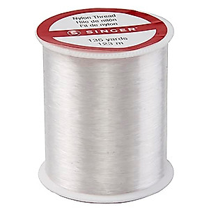 SINGER 00260 Clear Invisible Nylon Thread, 135-Yard