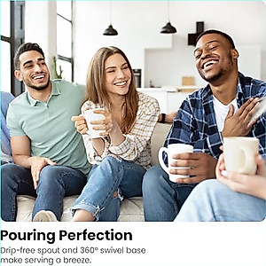 Chefman Electric Glass Kettle LED Indicator Lights, 360 deg Swivel Base, BPA Free, Stainless Steel, 1.8 Liters