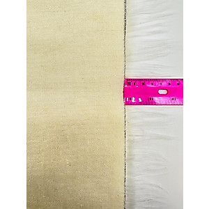 Ice Fabrics Faux Fur Fabric Squares - 10x10 Inches Pre-Cut Craft Fur Fabric - Shaggy Mohair Fabric for Costumes, Apparel, Rugs, Pillows, Decorations and More - White - 10"x10"