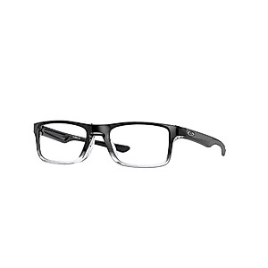 Oakley OX8081 Plank 2.0 Rectangular Prescription Eyewear Frames, Polished Black, 53 mm