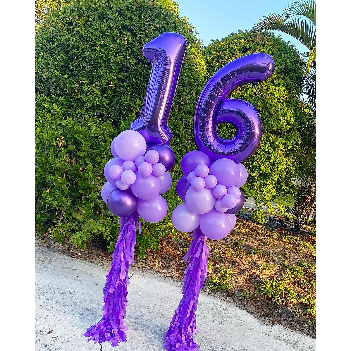 40 Inch Purple 1 Balloon for First Birthday, Purple One 1st Number Balloon Birthday Decorations for Girl Boy Toddler Baby, 10th 21st, Giant Number 1 Balloon