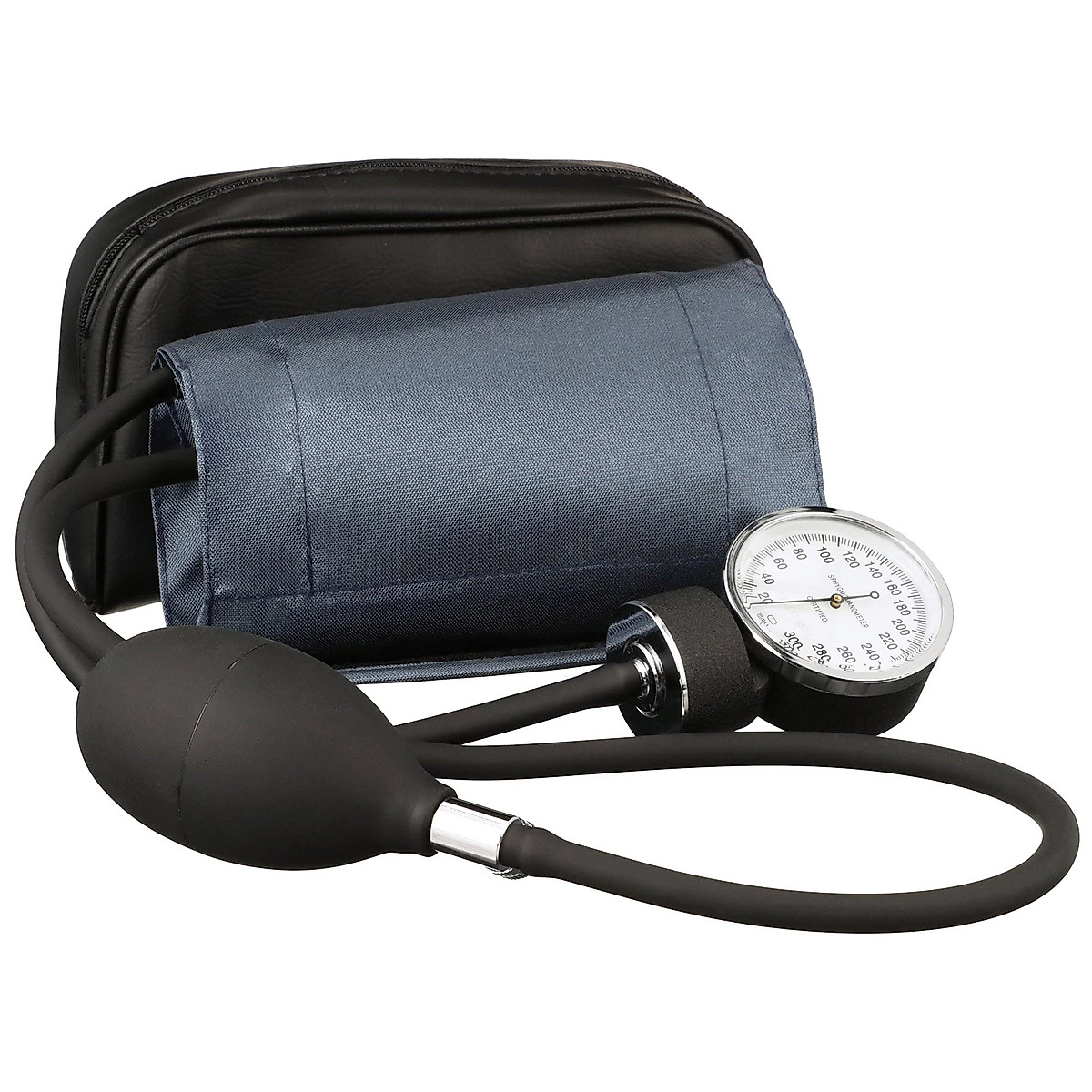 McKesson Aneroid Sphygmomanometer, Blood Pressure with Cuff, Navy, Adult Medium, 1 Count