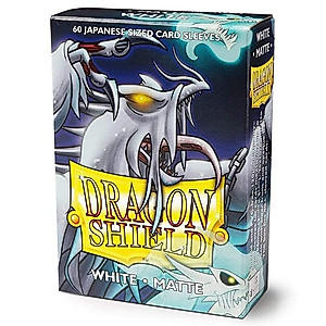 Dragon Shield Matte Mini Japanese White 60 ct Card Sleeves Individual Pack