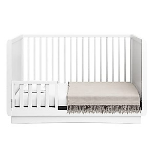 STORKCRAFT Skye 3-in-1 Convertible Crib (White) - Converts from Baby Crib to Toddler Bed and Daybed, Fits Standard Full-Size Crib Mattress, Adjustable Mattress Support Base