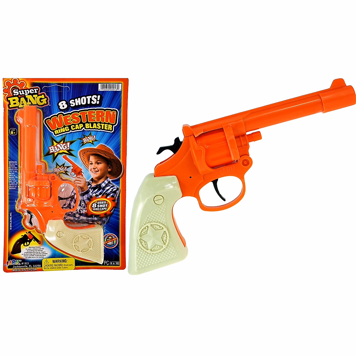 JA-RU Cap Gun Western Wild West Super Bang (1 Unit) Action Bang Party Favors Supplies for Kids.913-1A