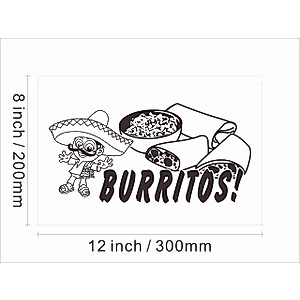 110186 Mexican Burritos Food Restaurant Tacos Cafe Open Display LED Light Neon Sign (12" X 8", 16 Colors By Remote)