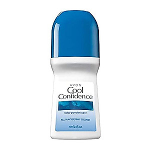 Avon Cool Confidence Baby Powder Roll-on Anti-perspirant Deodorant 2.6 oz (12-Pack)