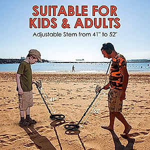 Professional Gold Detector for Adults Waterproof - Higher Accuracy Metal Detectors Lightweight 11" Coil Metales Silver Coil Finder Pinpoint Notch Detecting - SUFFLA SMD02A Camouflage Orange