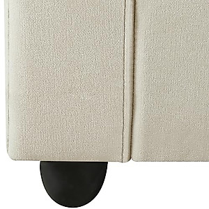 Oversized Modular Cushions Sectional Sofa Couch with Movable Ottoman ,L-Shaped Corner Low Back Deep Seat Spacious Sectional & Couch Convertible Sleeper Sofabed for House Apartment Living Room Sets