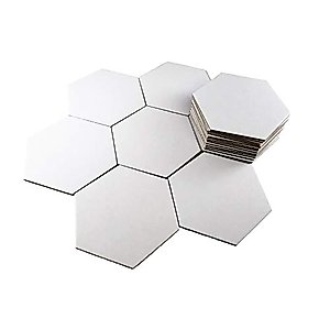 Apostrophe Games Hexagon Board Game Tiles – 20Pcs Large Game Board Pieces Blank Game Board Chits, Same Size as Settlers of Catan – Create Your Own Custom Tiles