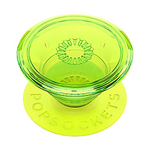 PopSockets PopTop (Top only. Base Sold Separately) Swappable Top for PopGrip Bases, PopGrip Slide, Otter+Pop & PopWallet+ - Neon Glow Blazing Lime