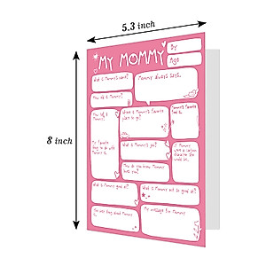 Ogeby Cute Mothers Day Card Gifts from Daughter, Funny Mother’s Day Card Gift for Mom, Lovely Birthday Card Gift for Mom