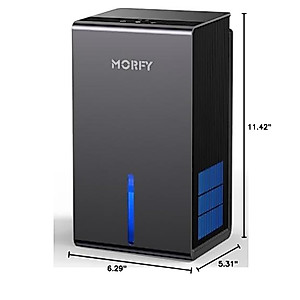 Dehumidifier, 52OZ Small Dehumidifier for Bedroom Bathroom RV with Auto Shut Off, Portable Quiet Dehumidifiers for Room Home Closet