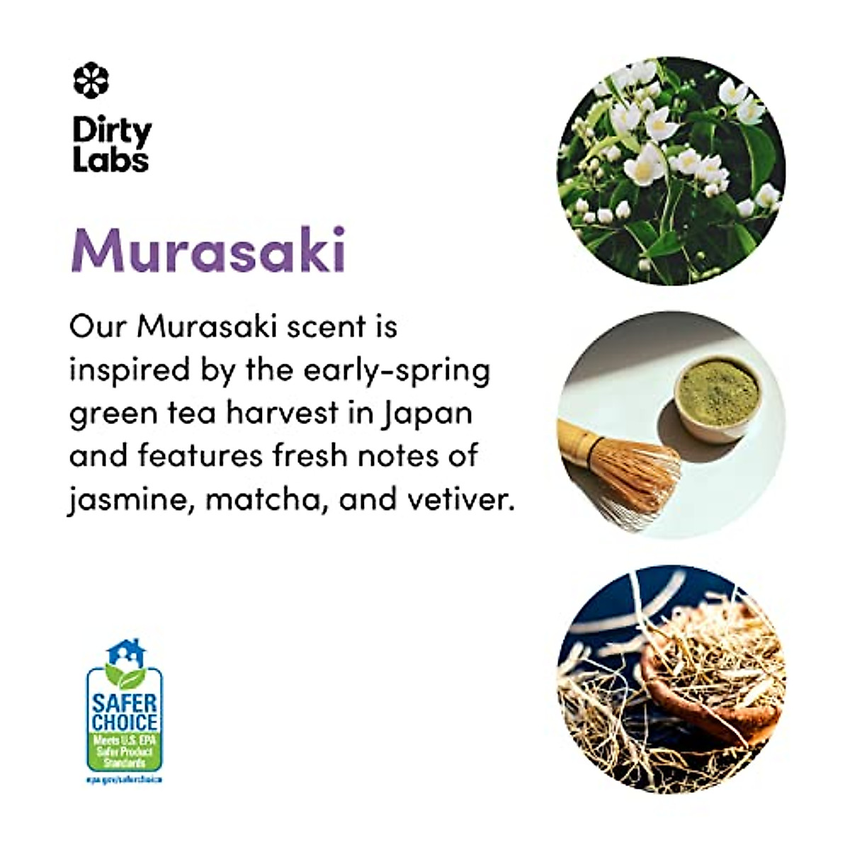 Dirty Labs | Murasaki Scent | Bio Enzyme Liquid Laundry Detergent | 32 Loads (8.6 fl oz) | Hyper-Concentrated | High Efficiency & Standard Washing | Nontoxic, Biodegradable | Stain & Odor Removal