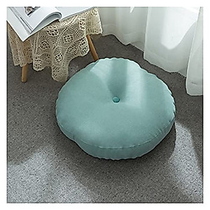 DINGZZ Futons Cushion Pearl Cotton Cushions for Hotel Tatami Linen Seat Yoga Pillow Living Room ( Color : Gray , Size : M )